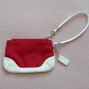 Danier | Bags | Danier Red And White Wristletcoin Purse | Poshmark